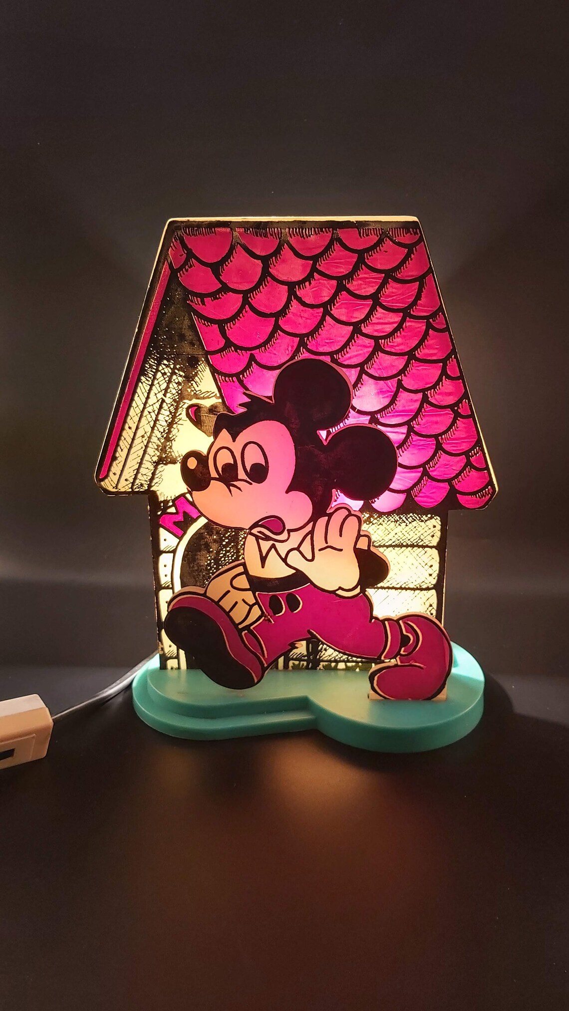 Vintage Mickey Mouse Children's Bedside Lamp, Collectible Night Lamp - Etsy