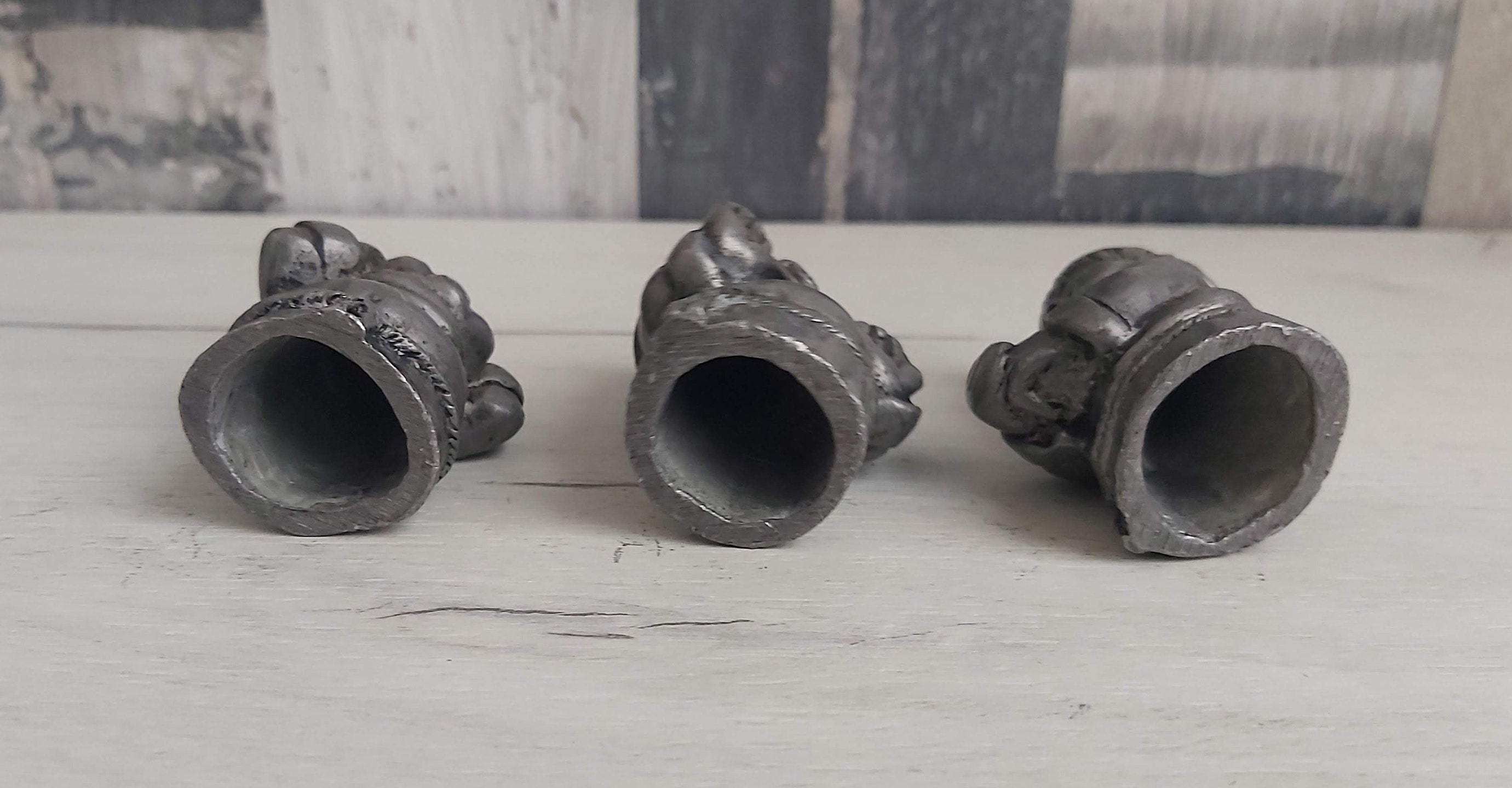 Vintage Pewter Monks Figurines, Collectable Peltro Italy Set of 3 ...