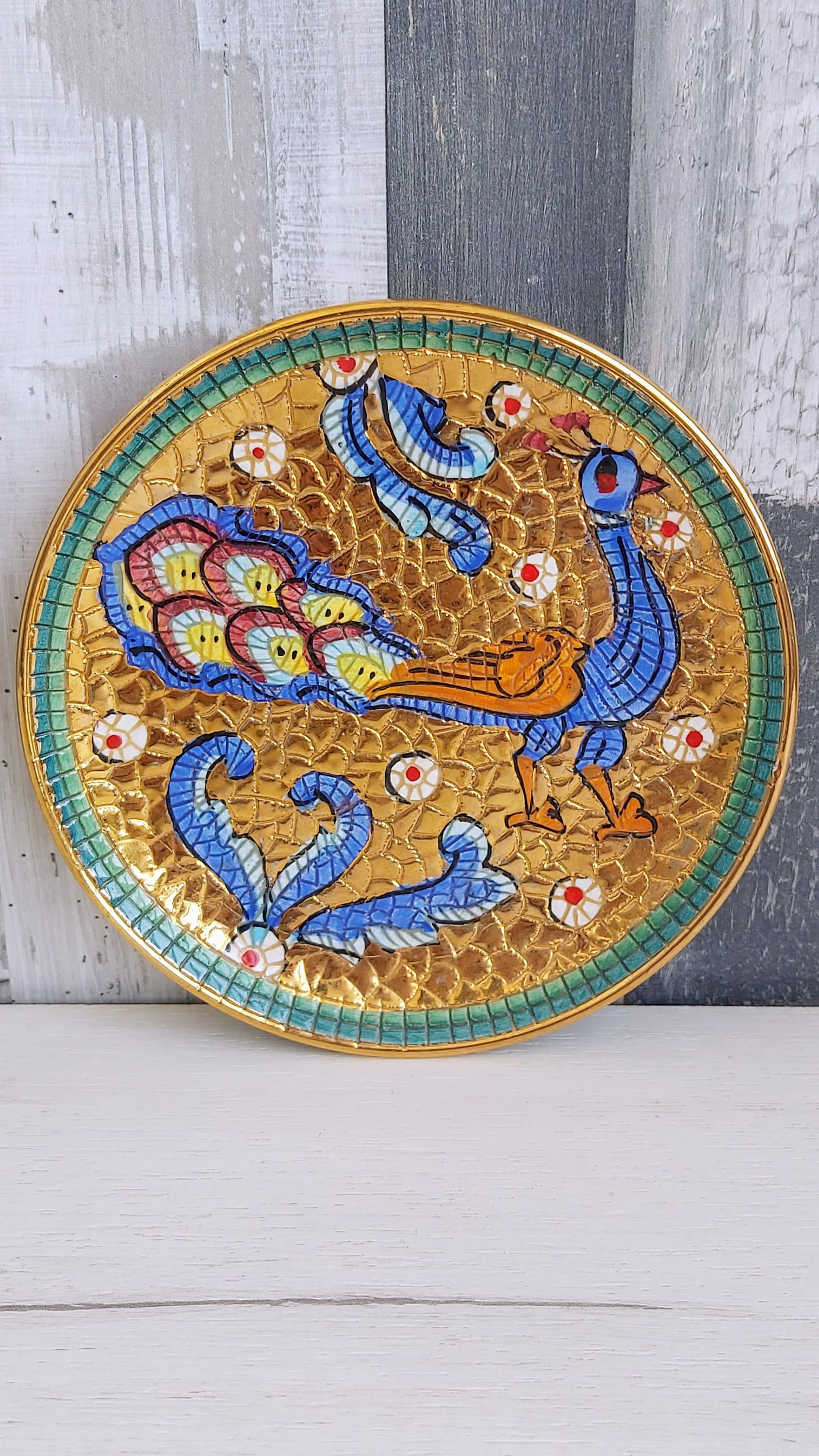 Vintage Mario Sambuco Deruta Wall Plate - Etsy