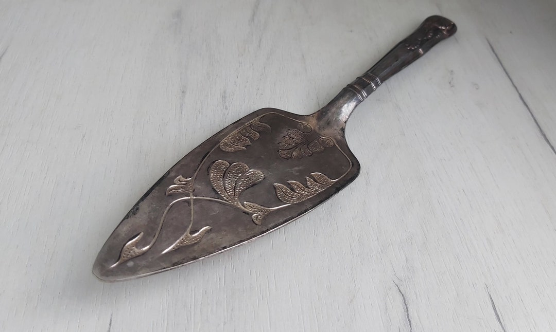 Vintage Silver Plated Mayell Cake Slice / Pie Server Kings Pattern - Etsy