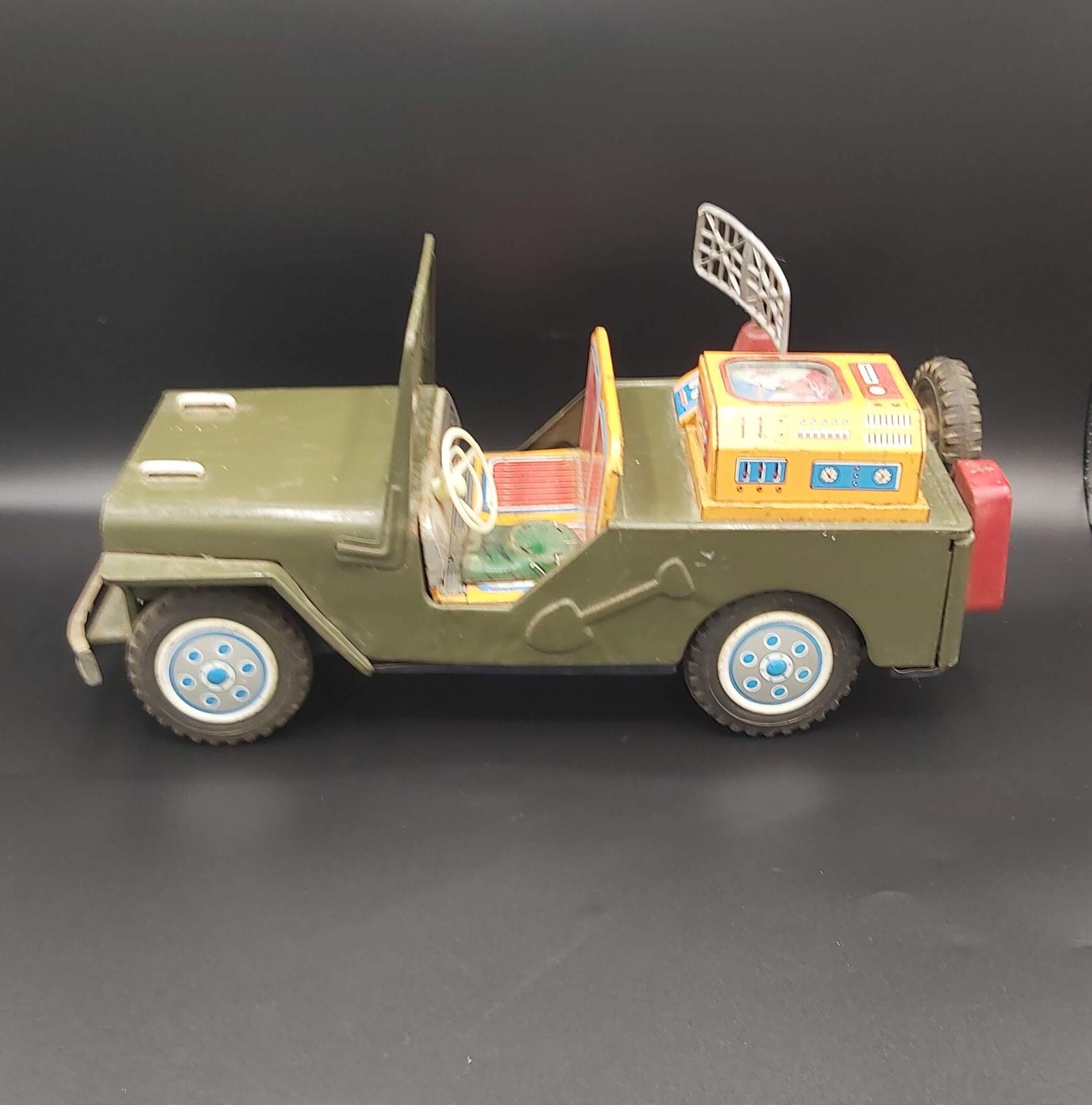 Vintage Rare Space Radar Jeep Tin Toy Daiya-japan - Etsy