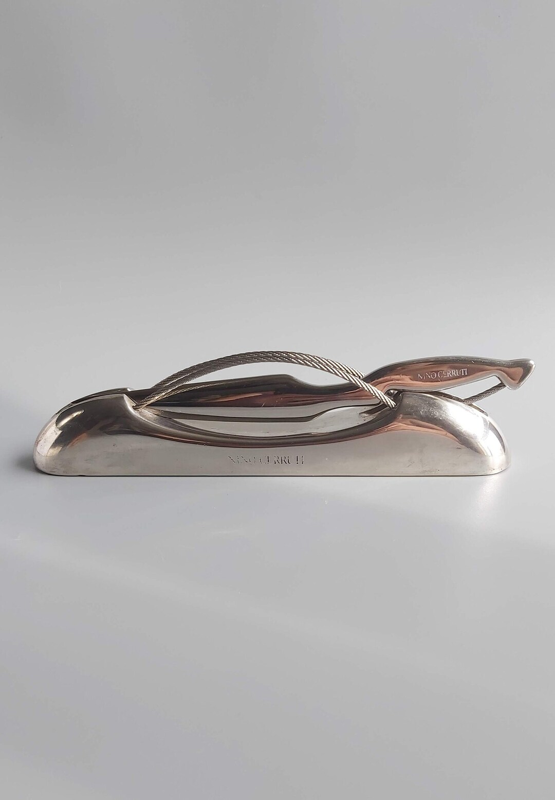 Vintage Designer Silverplated Letter Knife With Holder Marked Nino ...