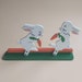 Vintage Handmade Wooden Toy With Two Movable Rabbits Hand - Etsy