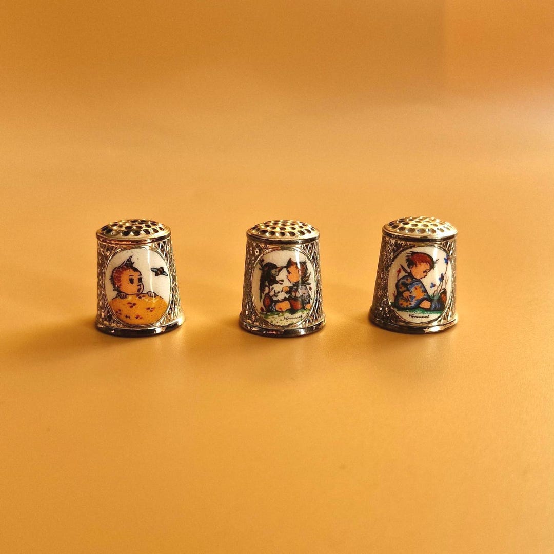 Vintage Hummel Limited Edition Thimble, Collectible Sewing Thimble ...