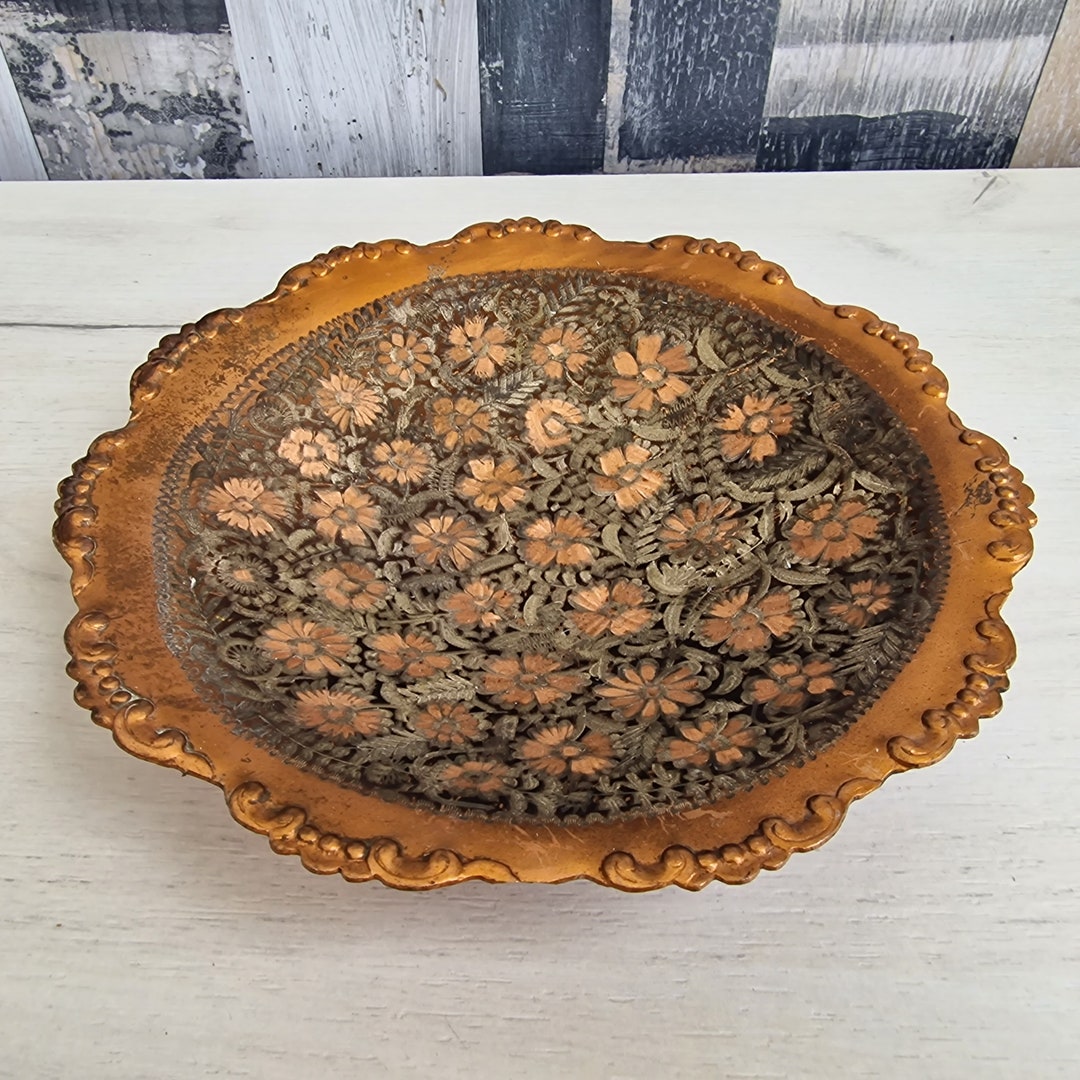 Vintage Handmade Turkish Copper Plate - Etsy