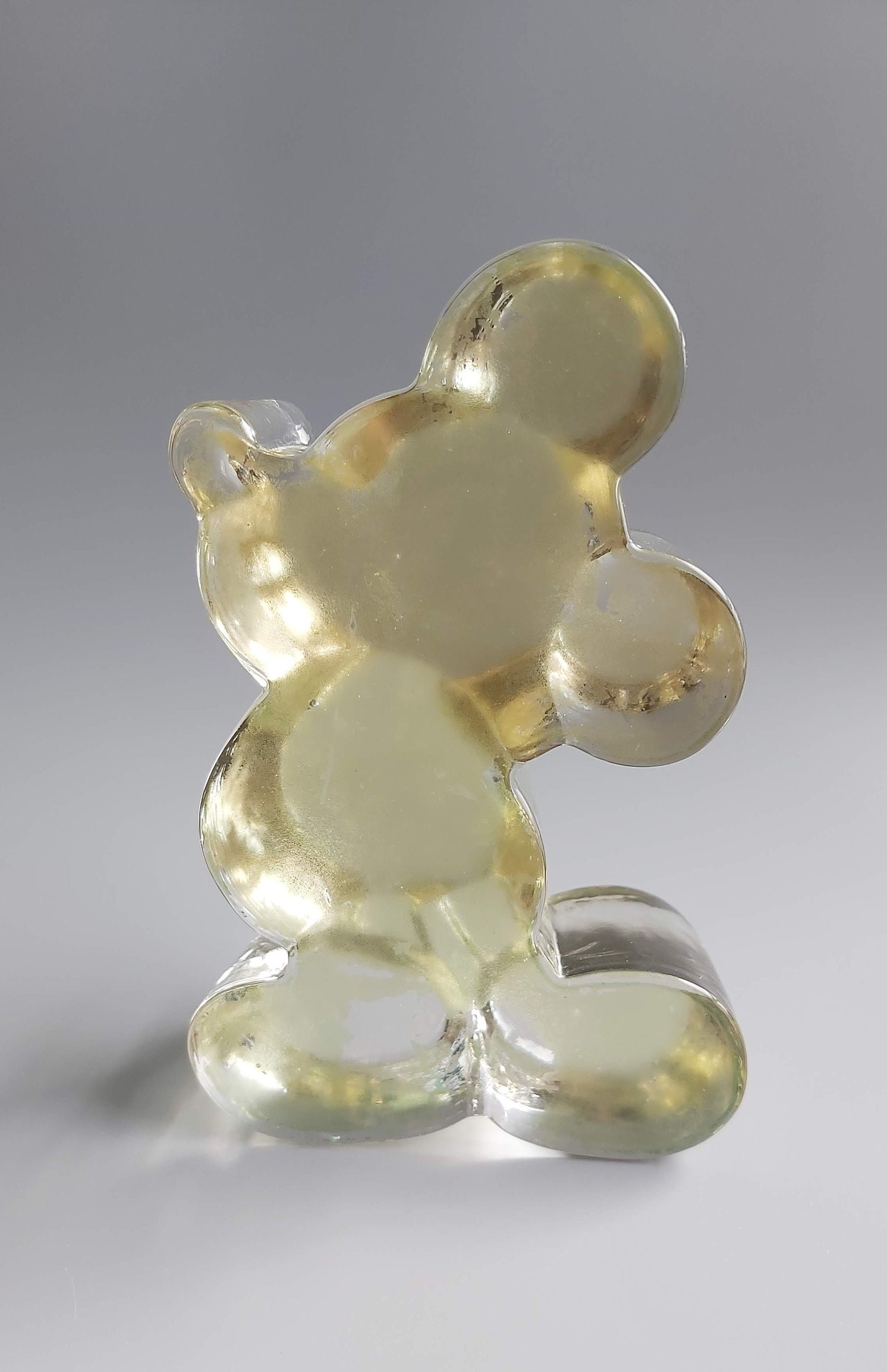 Vintage Mickey Mouse Glass Figurine, Art Glass Paperweight - Etsy