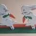 Vintage Handmade Wooden Toy With Two Movable Rabbits Hand - Etsy