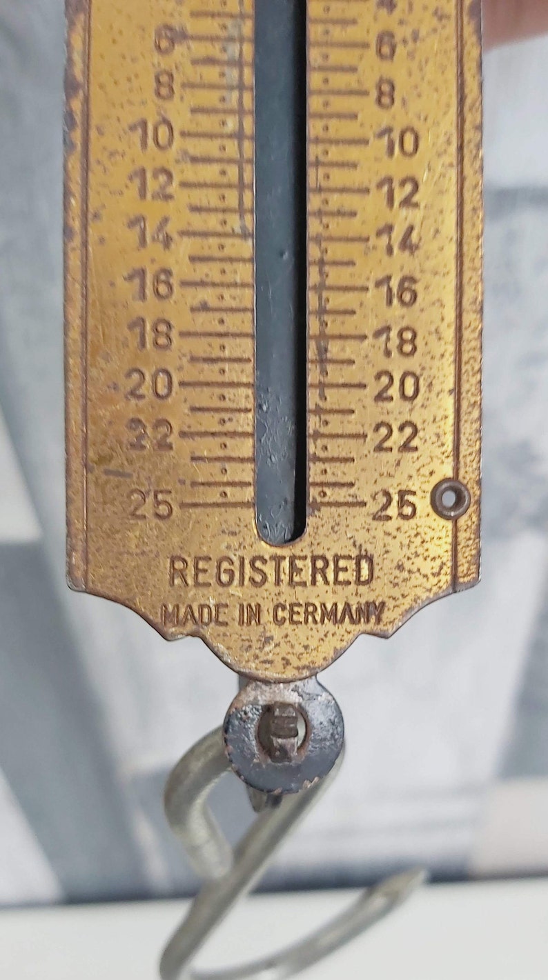Vintage Germany Pocket Balance , Fishing Scale 25kg. - Etsy