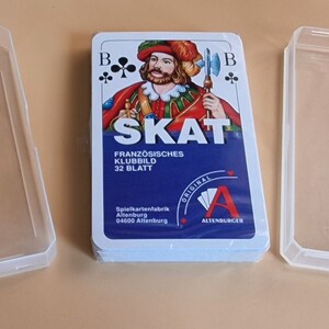 Vintage Game SKAT Playing Cards 32 Pcs. Unpacked in Plastic Box, Tarock ...