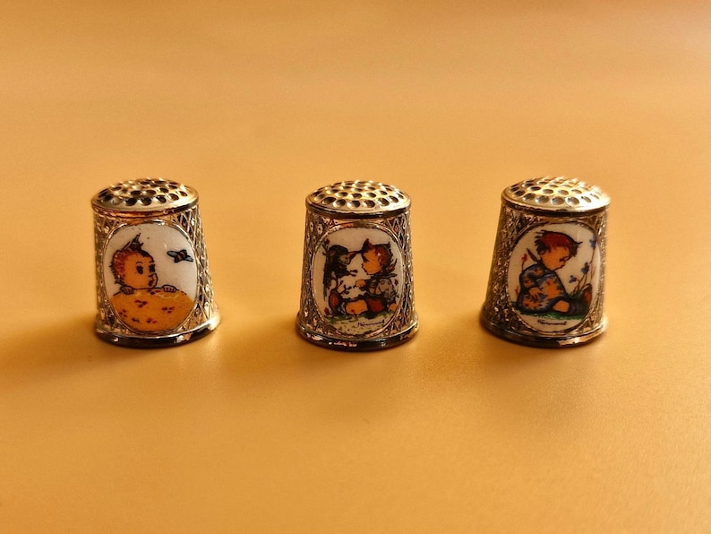 Vintage Hummel Limited Edition Thimble, Collectible Sewing Thimble ...