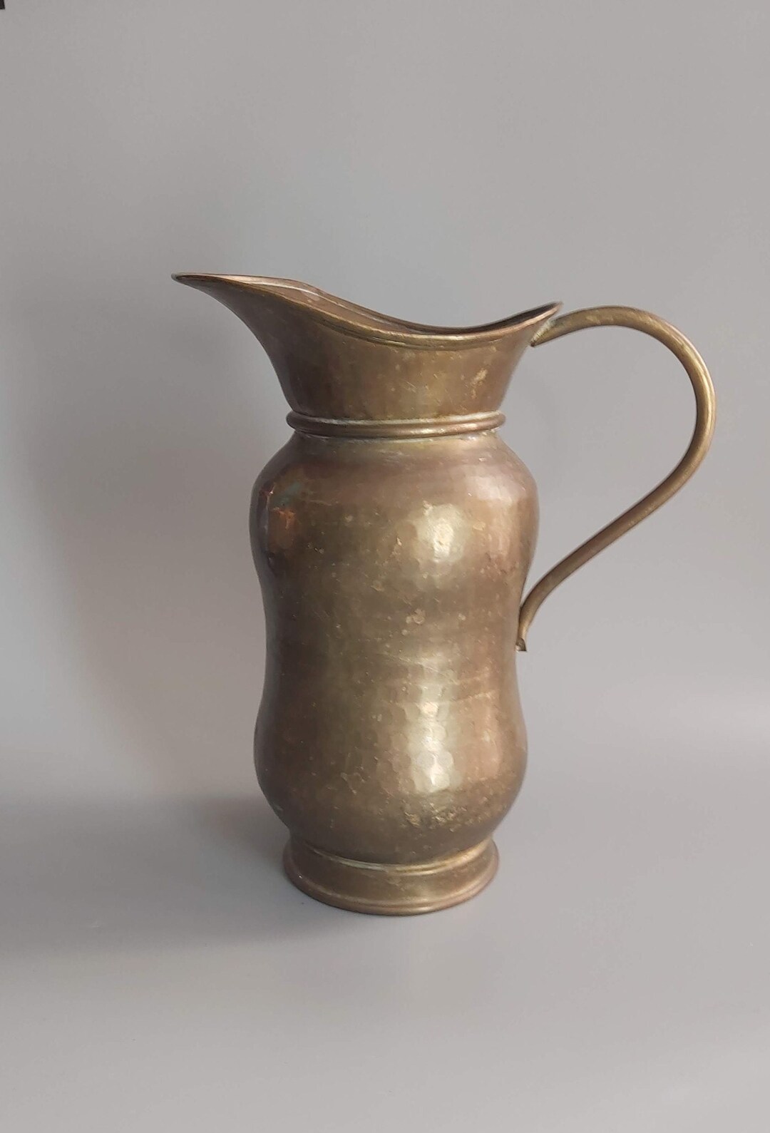 Vintage Indian Brass Pitcher, Retro Brass Jug, Old Metal Vase - Etsy