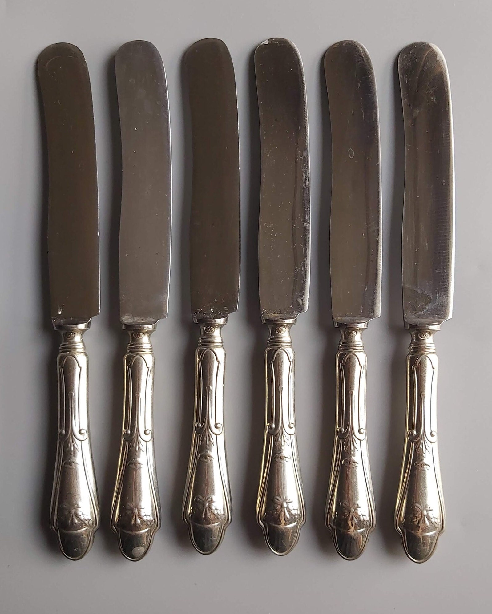 Vintage Knives AWS Wellner Germany Silverplated Set of 6 - Etsy