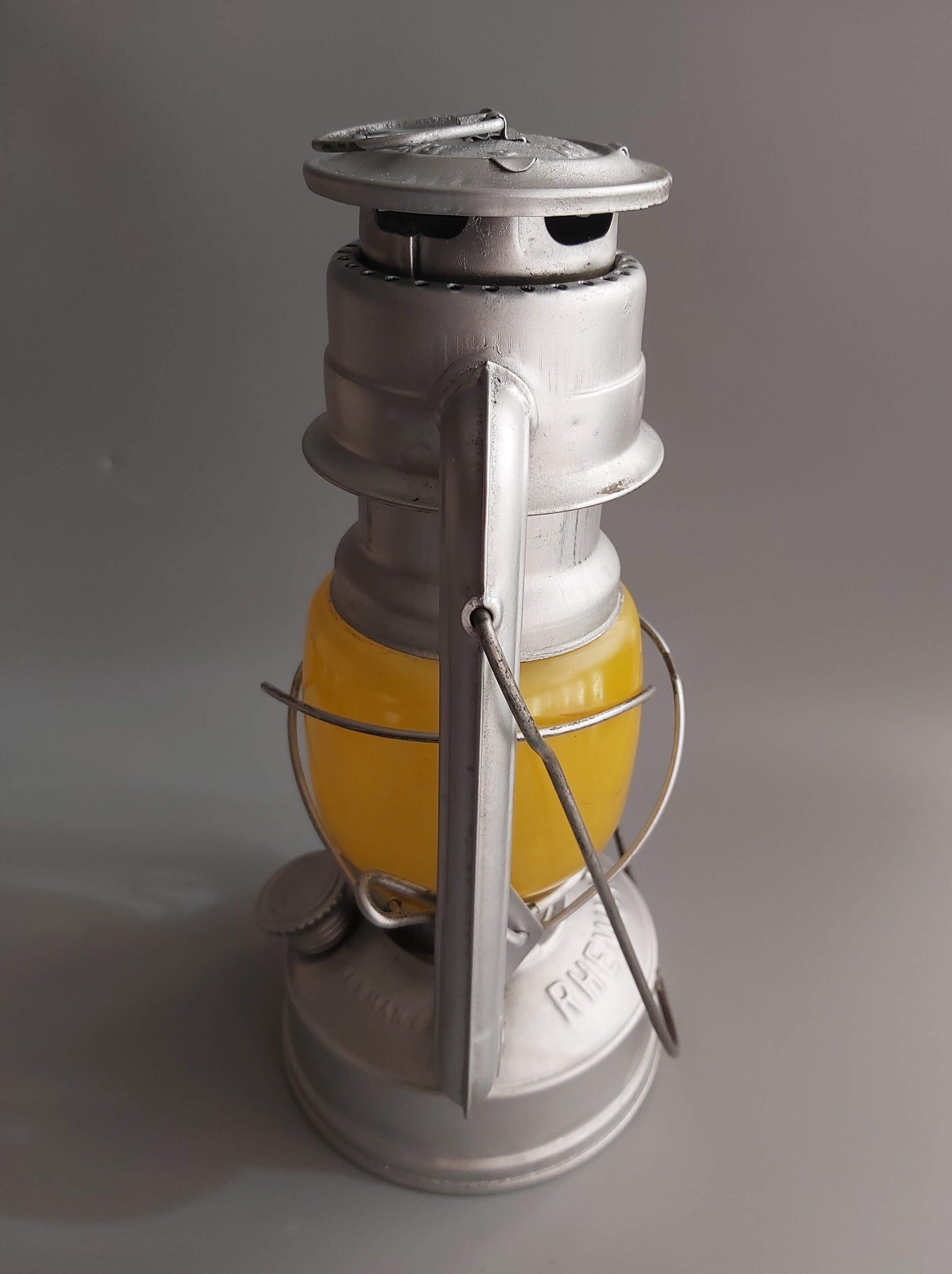 Vintage Rare Rhewum St.6 Oil Lamp With Jena Glas, Old German Storm ...