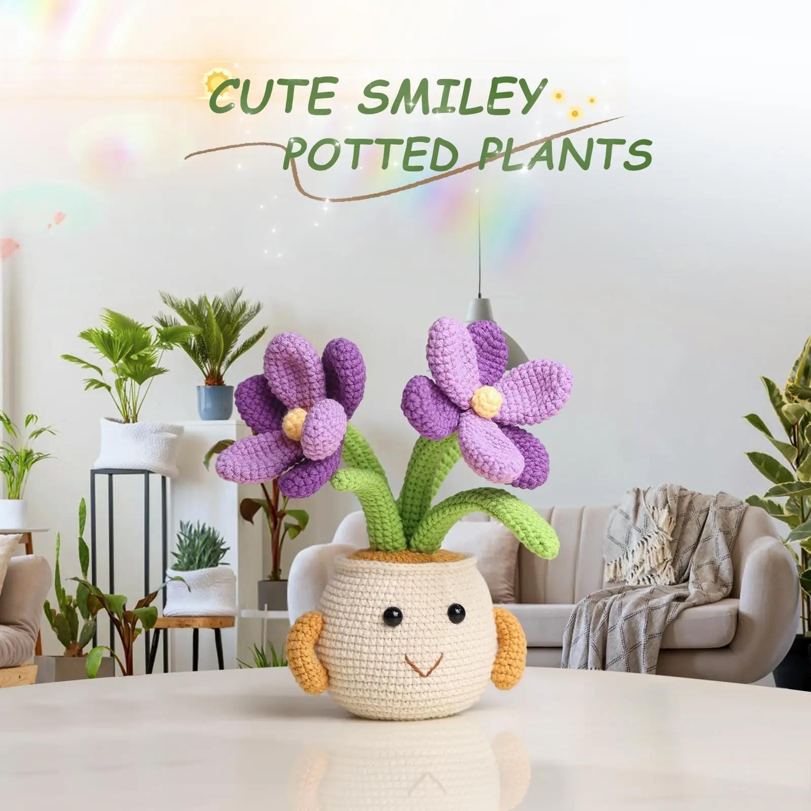 DIY Crochet Flower Pot Plushie Kit: Beginner-friendly Gift Set - Etsy
