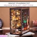DIY Mini Magic Shop Dollhouse Kit Wooden Model Toy With Furniture, LED ...