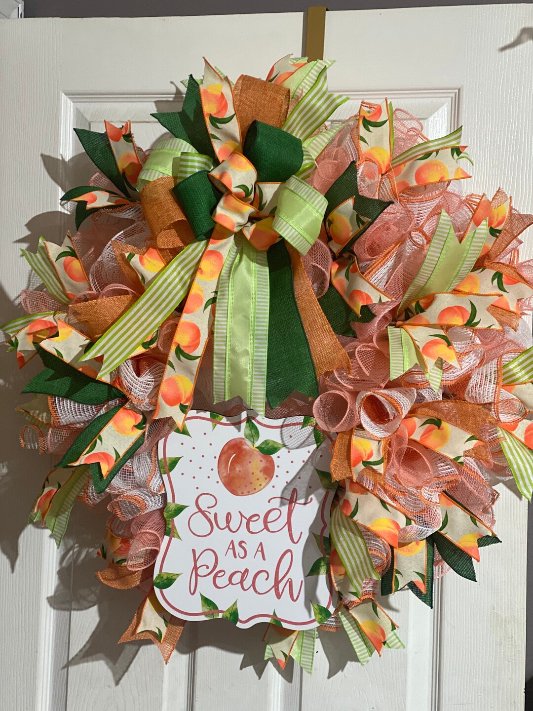 Sweet as a Peach Wreath, Peaches, Spring and Summer Wreath, Southern, Farmhouse - Etsy