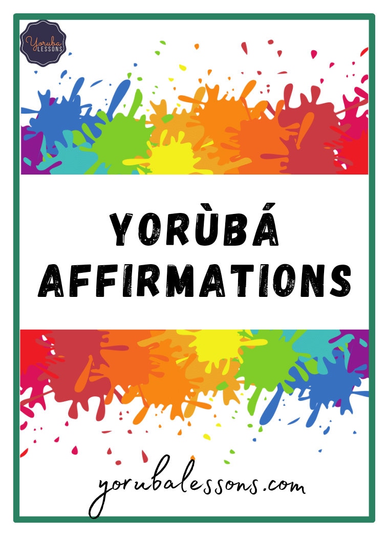 A- Yoruba Affirmations Flashcards - Etsy