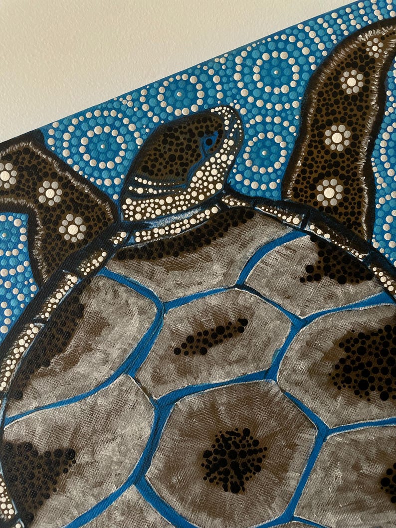 Sea Turtle, Indigenous Art, Australian Art, Aboriginal Art, Dot Art ...