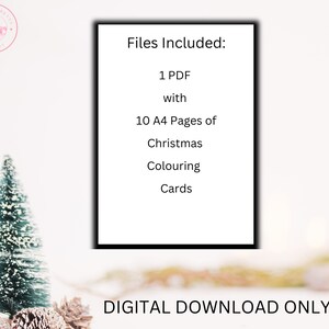 Christmas Colouring Cards, Colouring for Kids, Christmas Activity ...