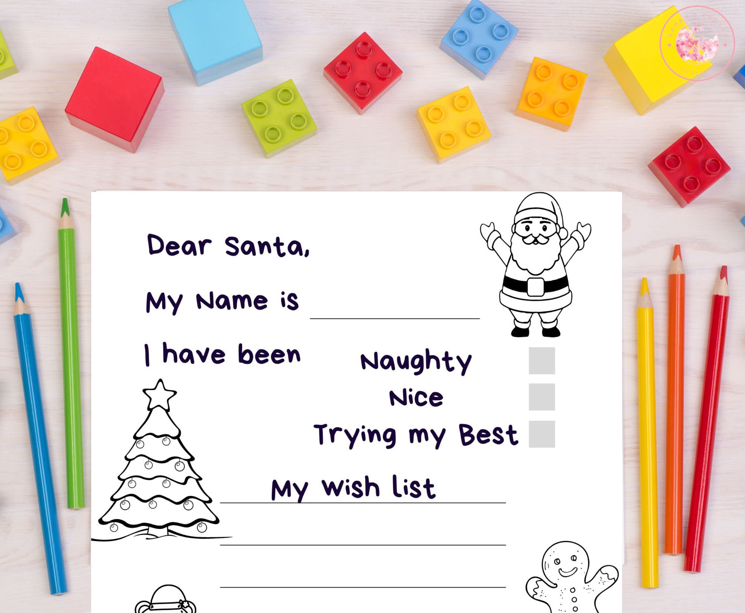 Letter to Santa, Santa Letter, Xmas Letter to Santa, Write to Santa ...