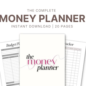 Printable Money Planner | Budget Planner, Debt and Bill Tracker ...
