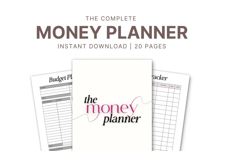 Printable Money Planner | Budget Planner, Debt and Bill Tracker ...