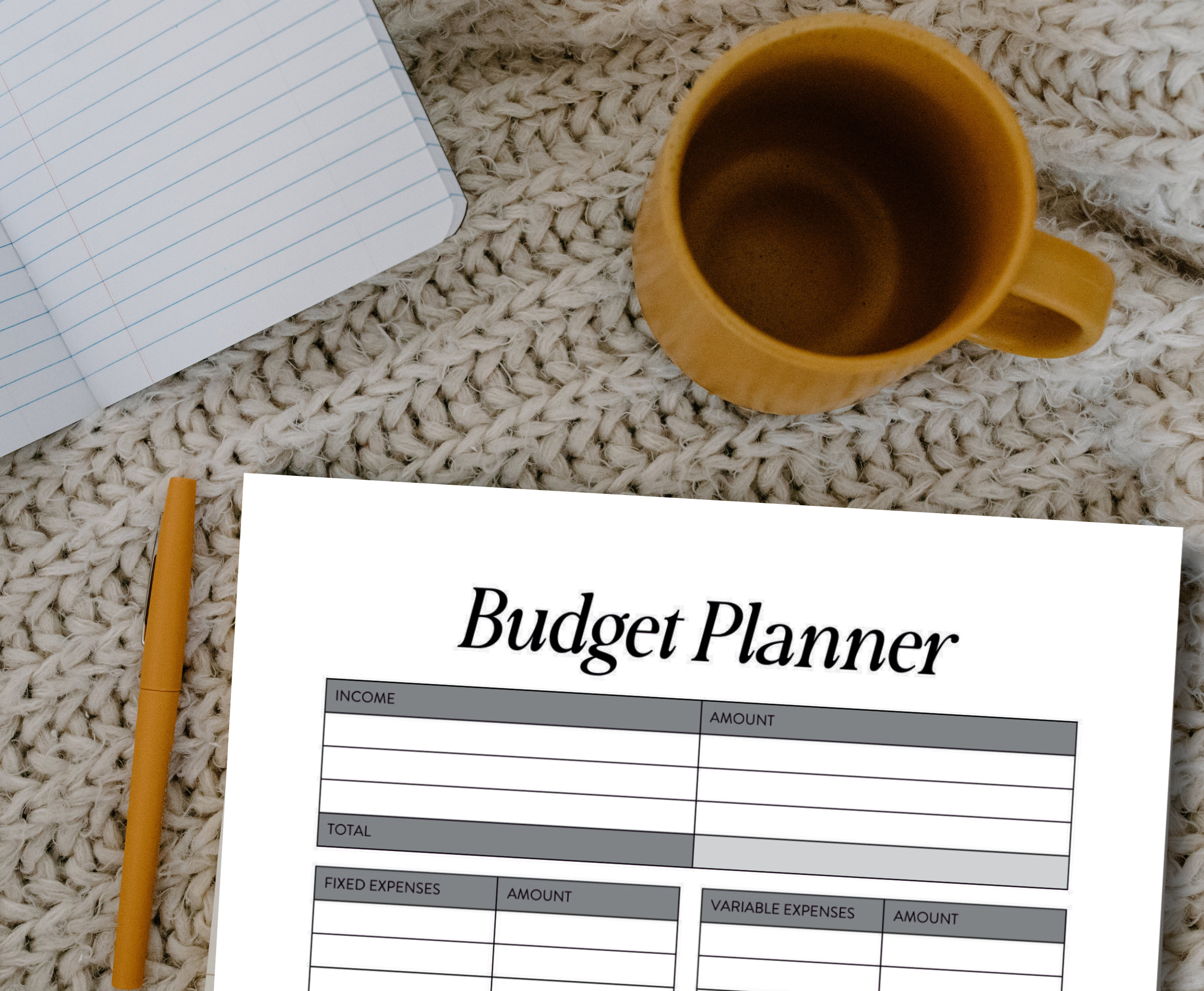 Printable Money Planner Budget Planner, Debt and Bill Tracker, Savings ...