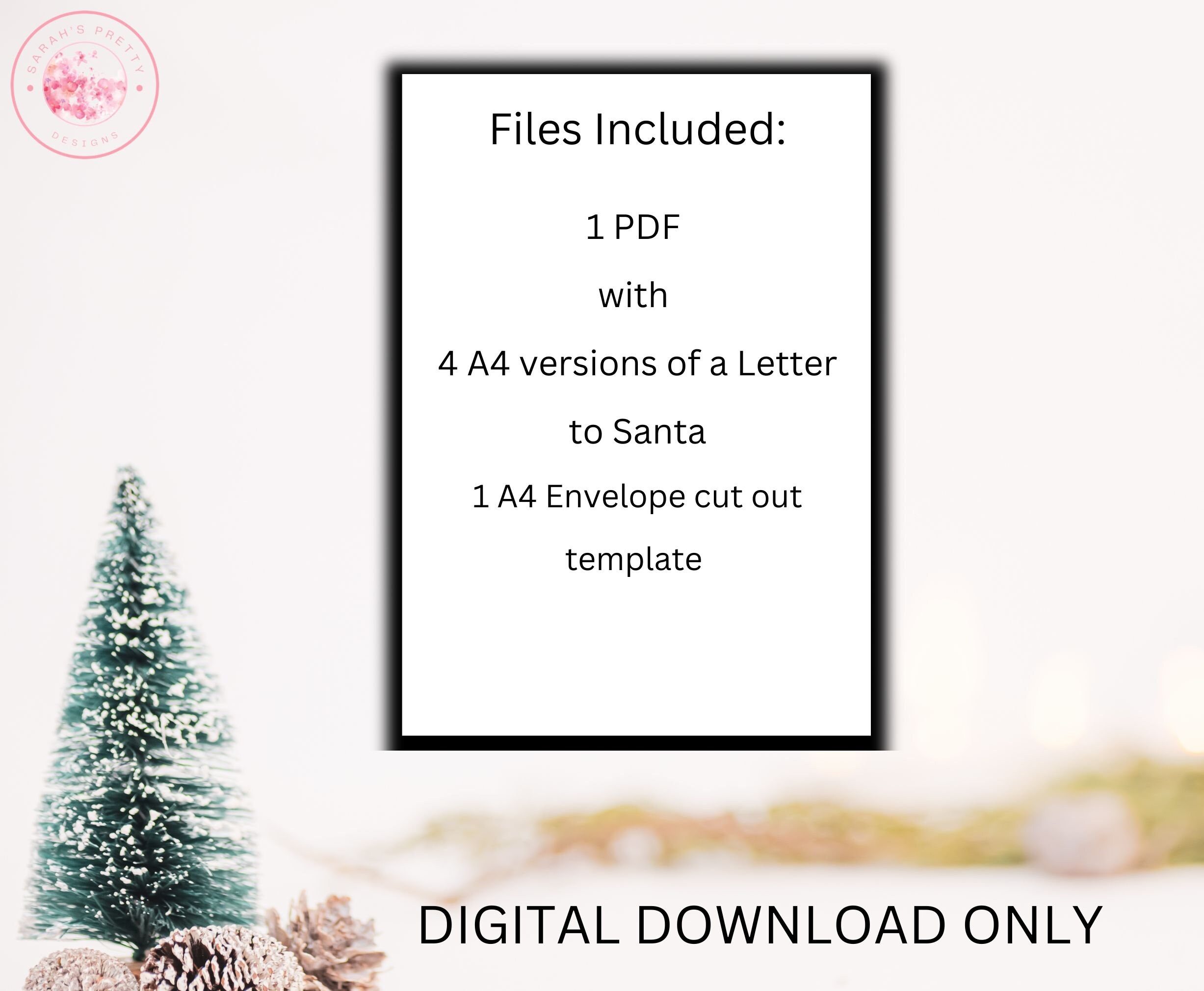 Letter to Santa, Santa Letter, Xmas Letter to Santa, Write to Santa ...