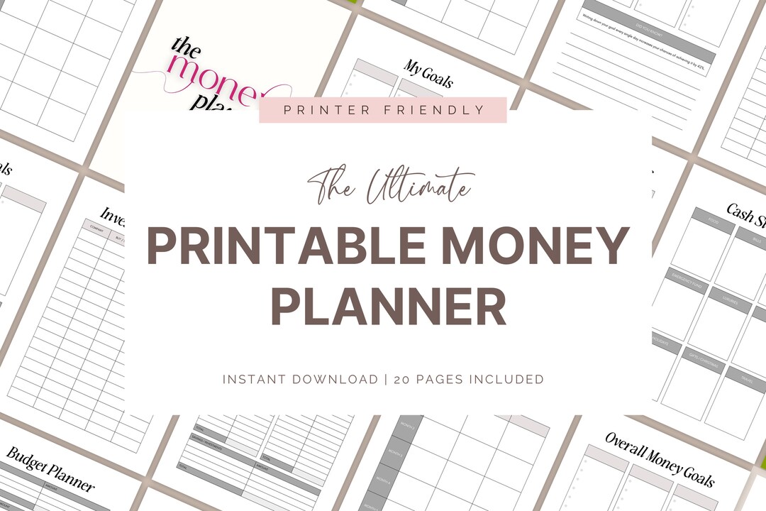 Printable Money Planner | Budget Planner, Debt and Bill Tracker ...