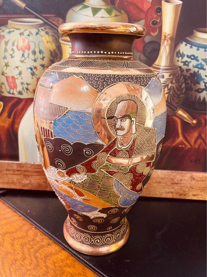Antique Japanese Satsuma by Kinkozen Tsukuru 2 Vases With Mark - Etsy