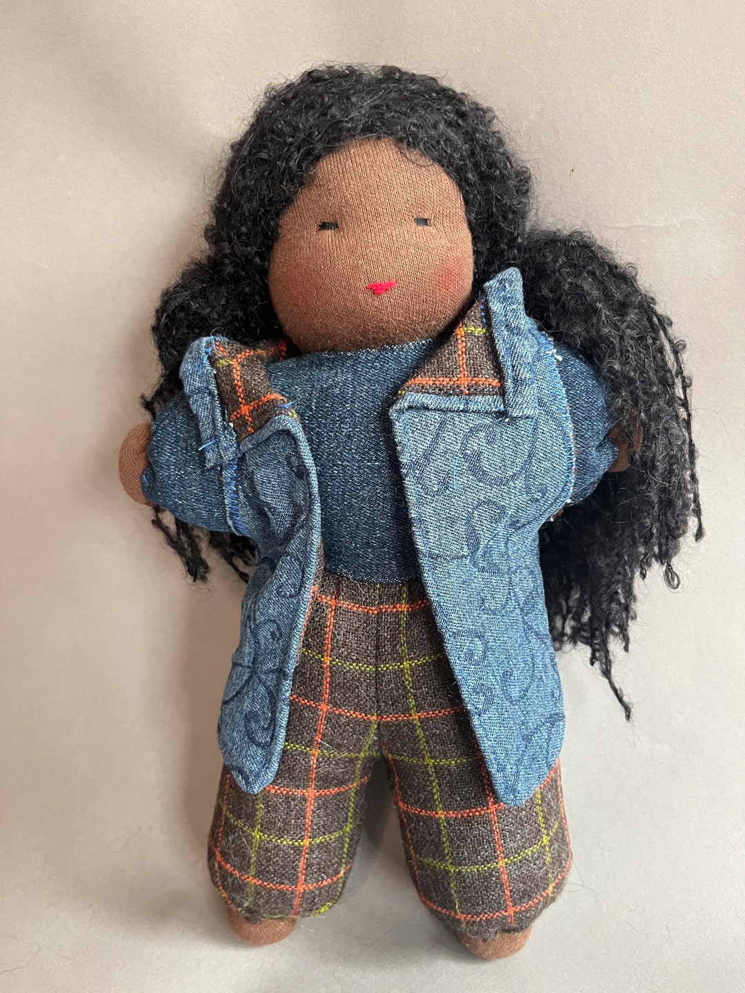 Handmade All Natural Fiber Doll - Etsy
