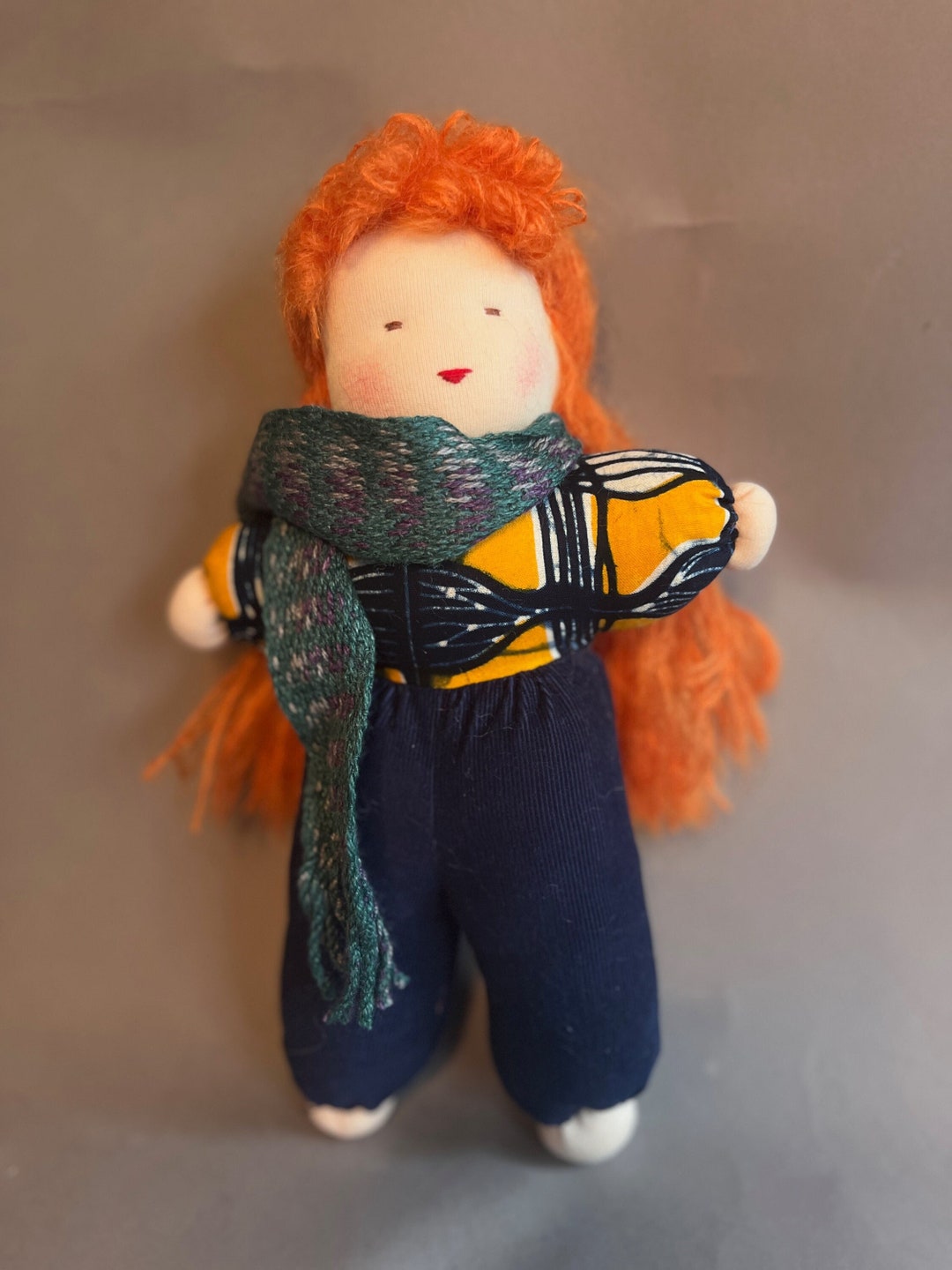 Handmade All Natural Fiber Doll - Etsy