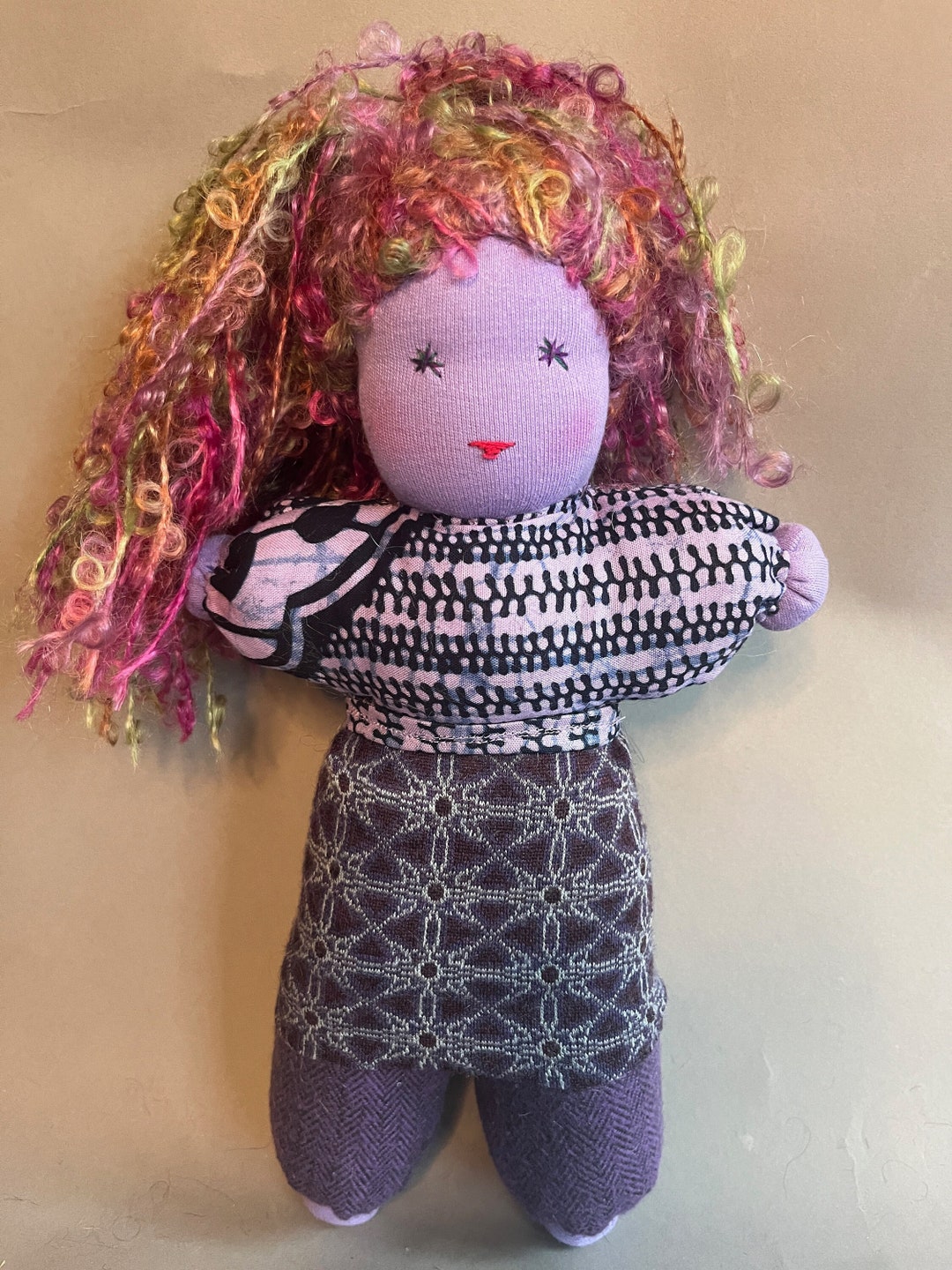 Handmade All Natural Fiber Doll - Etsy