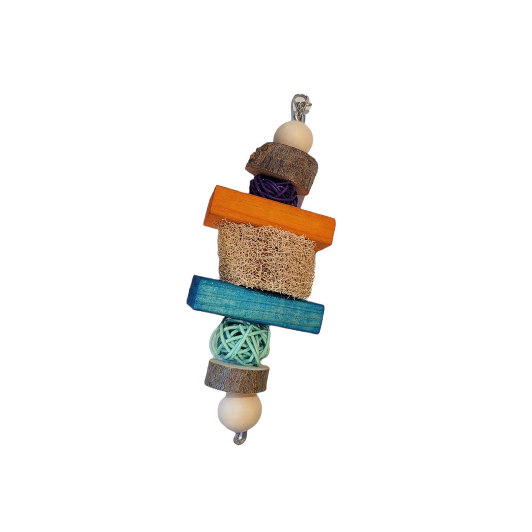 Hanging Chew Toy, Chinchilla Toy, Pine Wood, Small Animal Toy, Bird Toy ...
