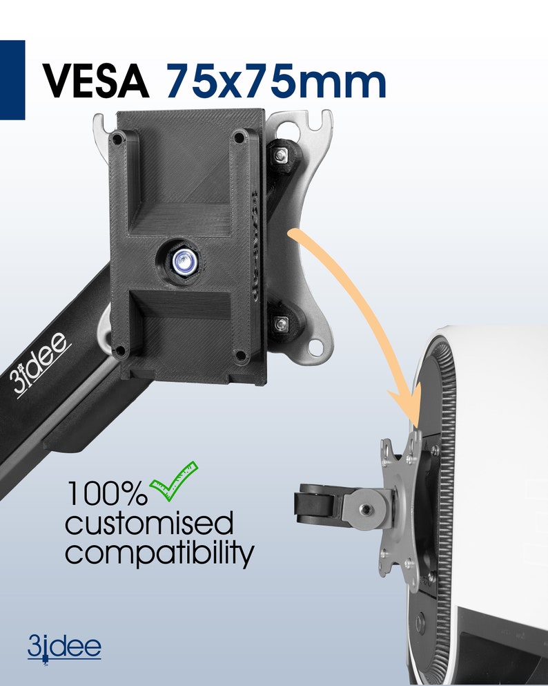 VESA Adapter for DELL Alienware AW3423DW Monitor 75x75mm - Etsy