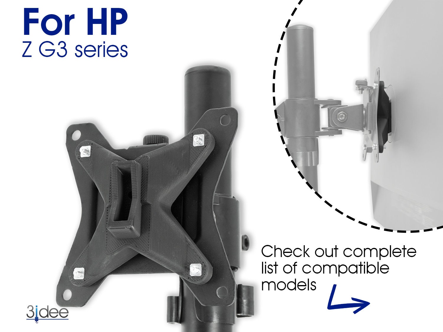 VESA Adapter for HP Z G3 Monitor z24f, Z27 Series 75 X 75 Mm - Etsy