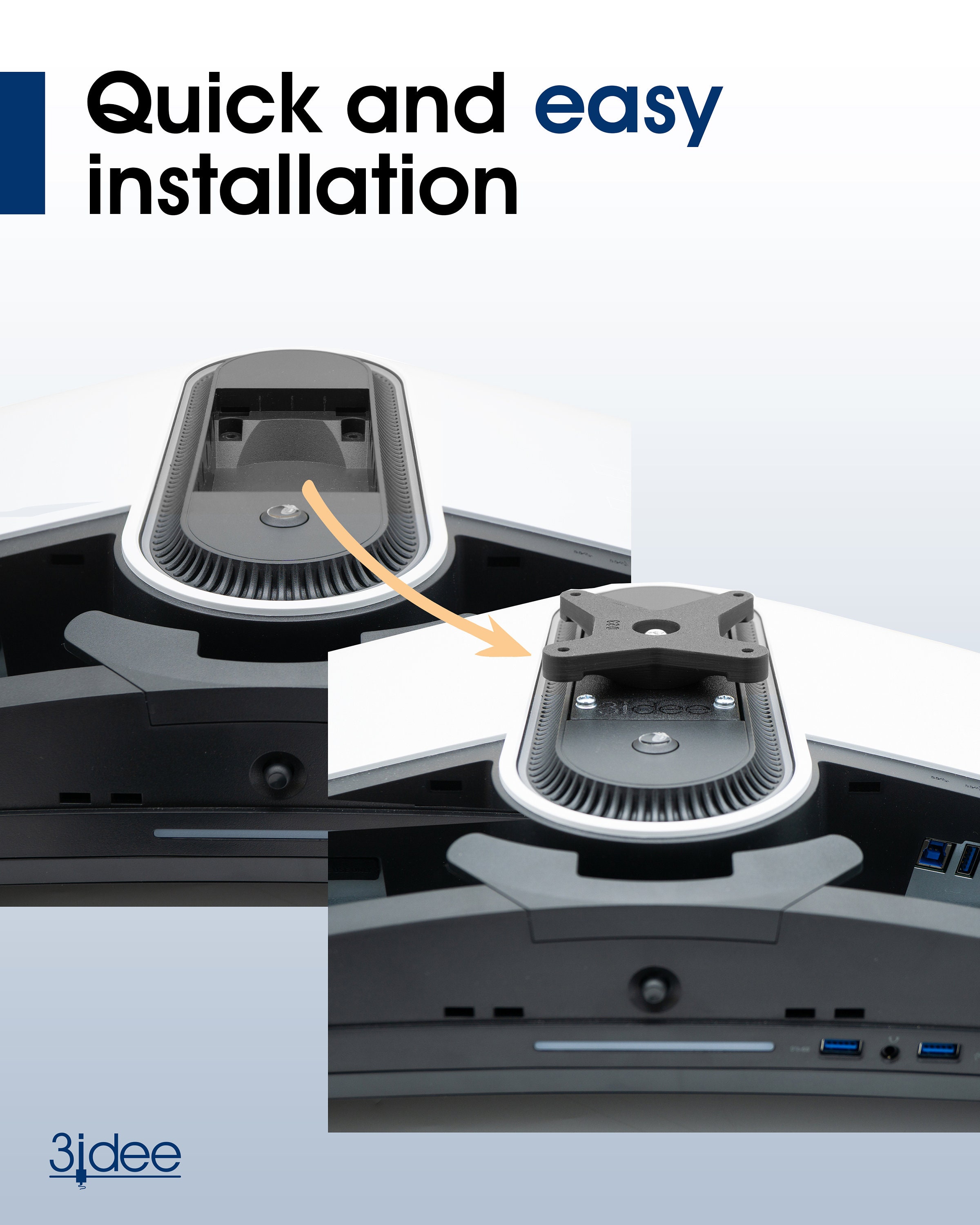 VESA Adapter for DELL Alienware AW3423DW Monitor 75x75mm - Etsy