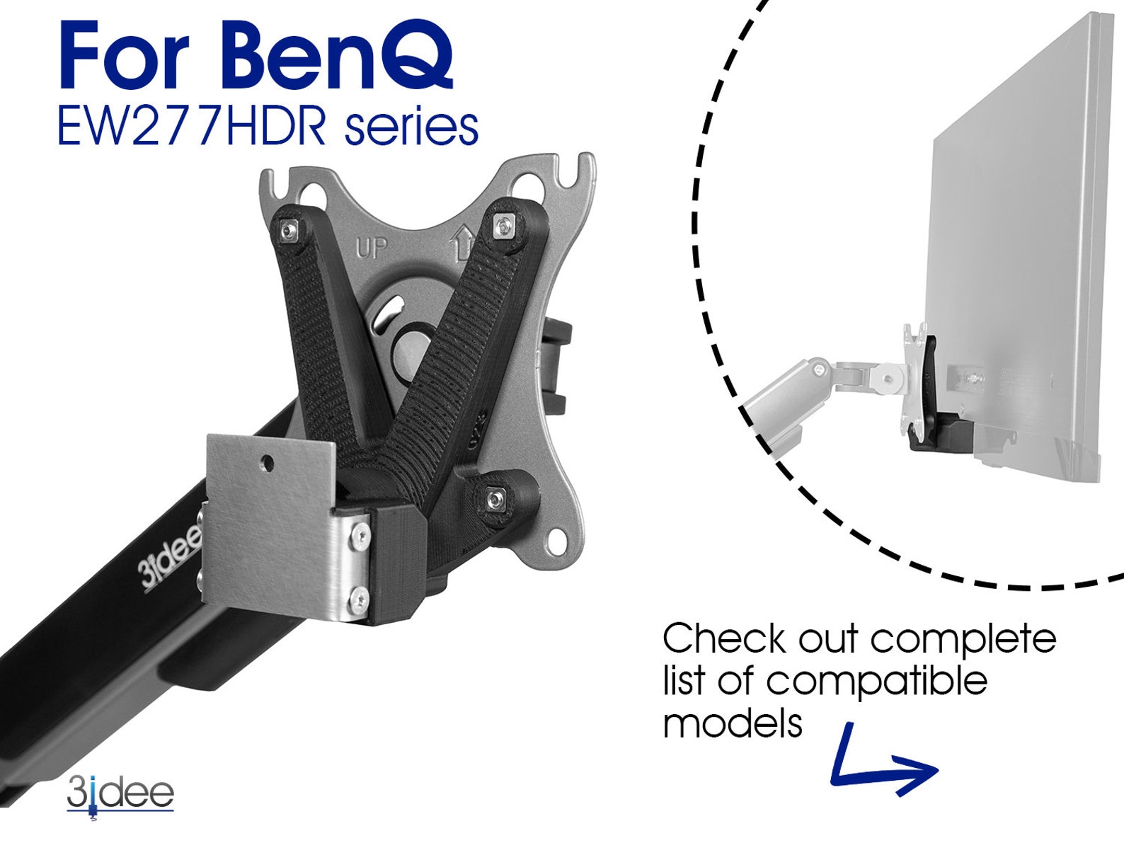 VESA Adapter for Benq EW277HDR Monitor - 75x75mm - Etsy