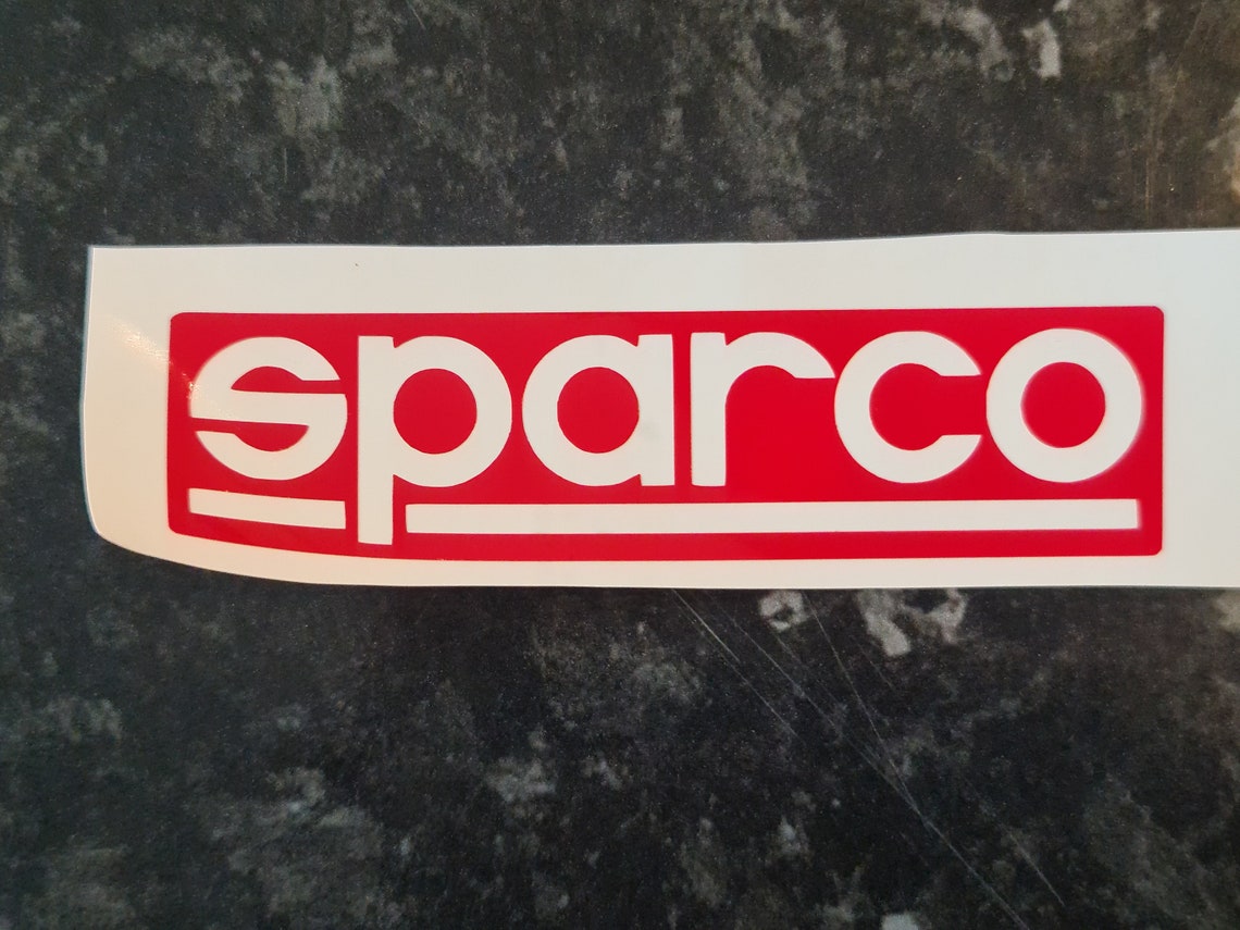 Sparco Vinyl Decal Sticker X2 - Etsy UK