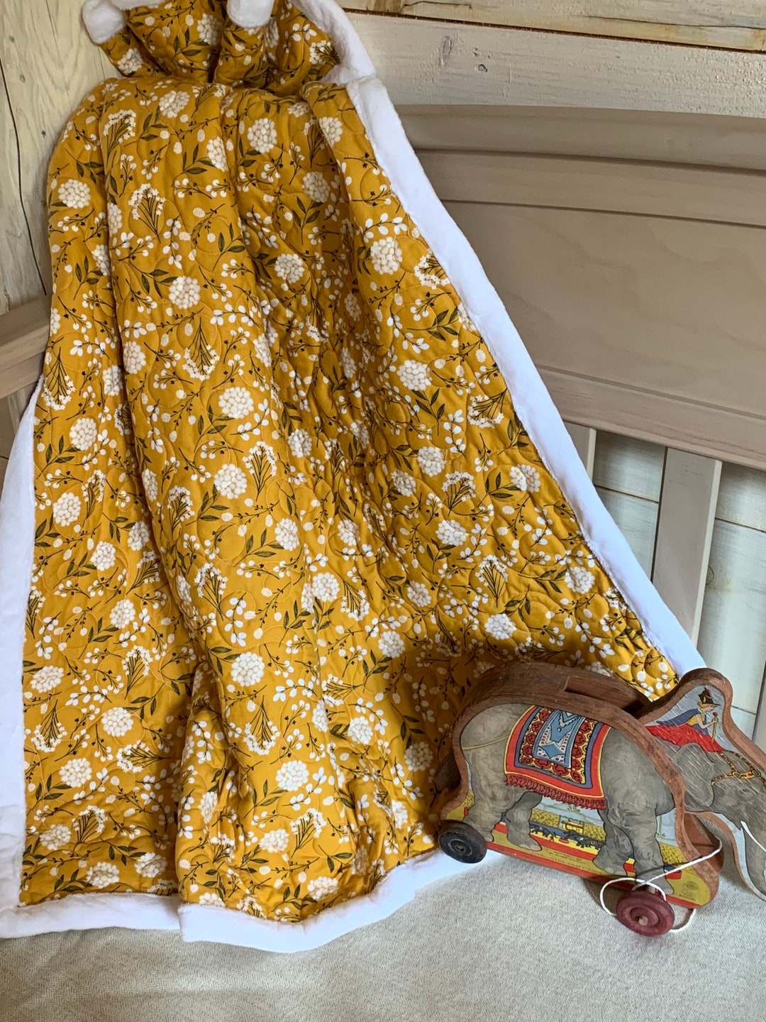 Quilted Dandelion Baby Blanket - Etsy