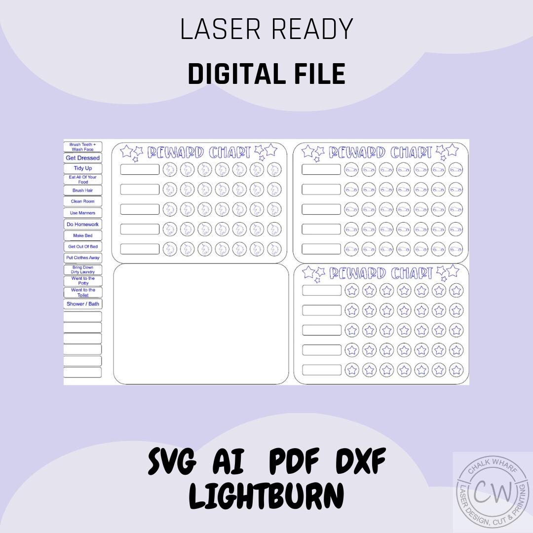 Kids Reward Chart: Classroom Chore System With Tokens (digital Download ...