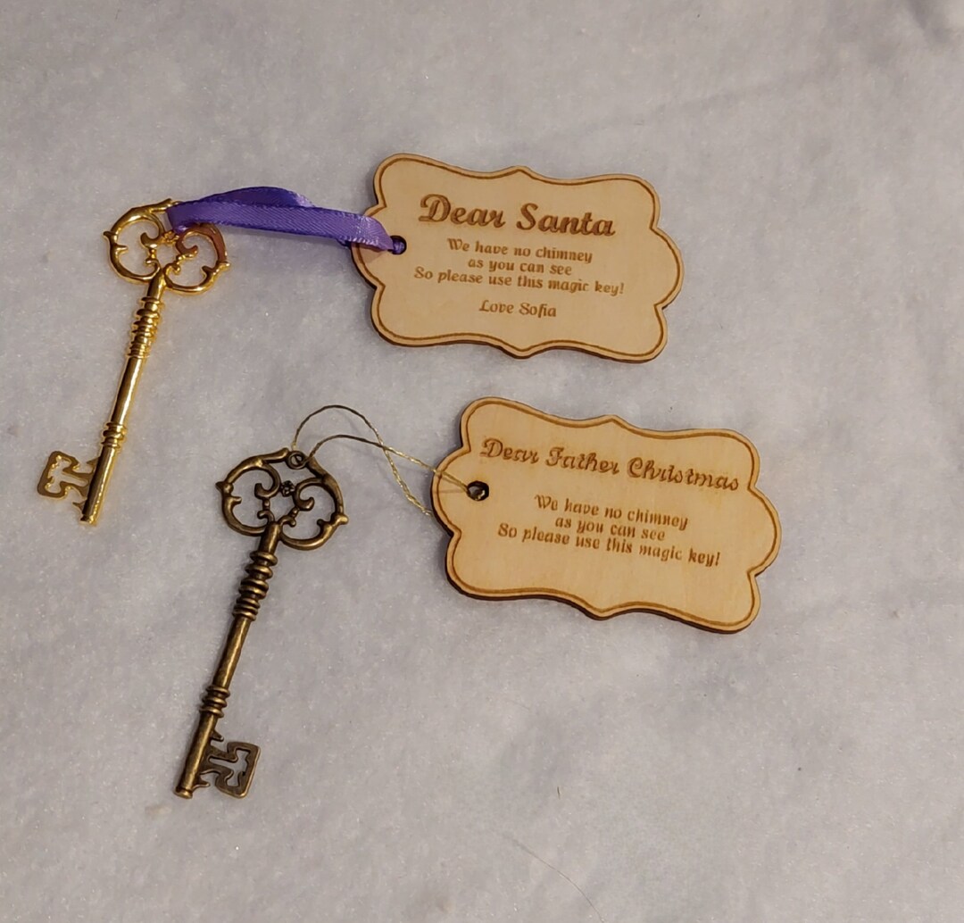 Personalized Santa Key: Christmas Eve Box Keepsake - Etsy