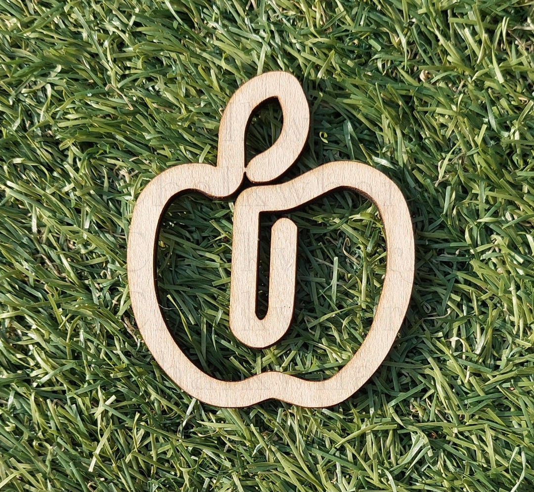 Apple Paper Clip Laser Cut Template, DIY Laser Ready Pen Jig Template ...