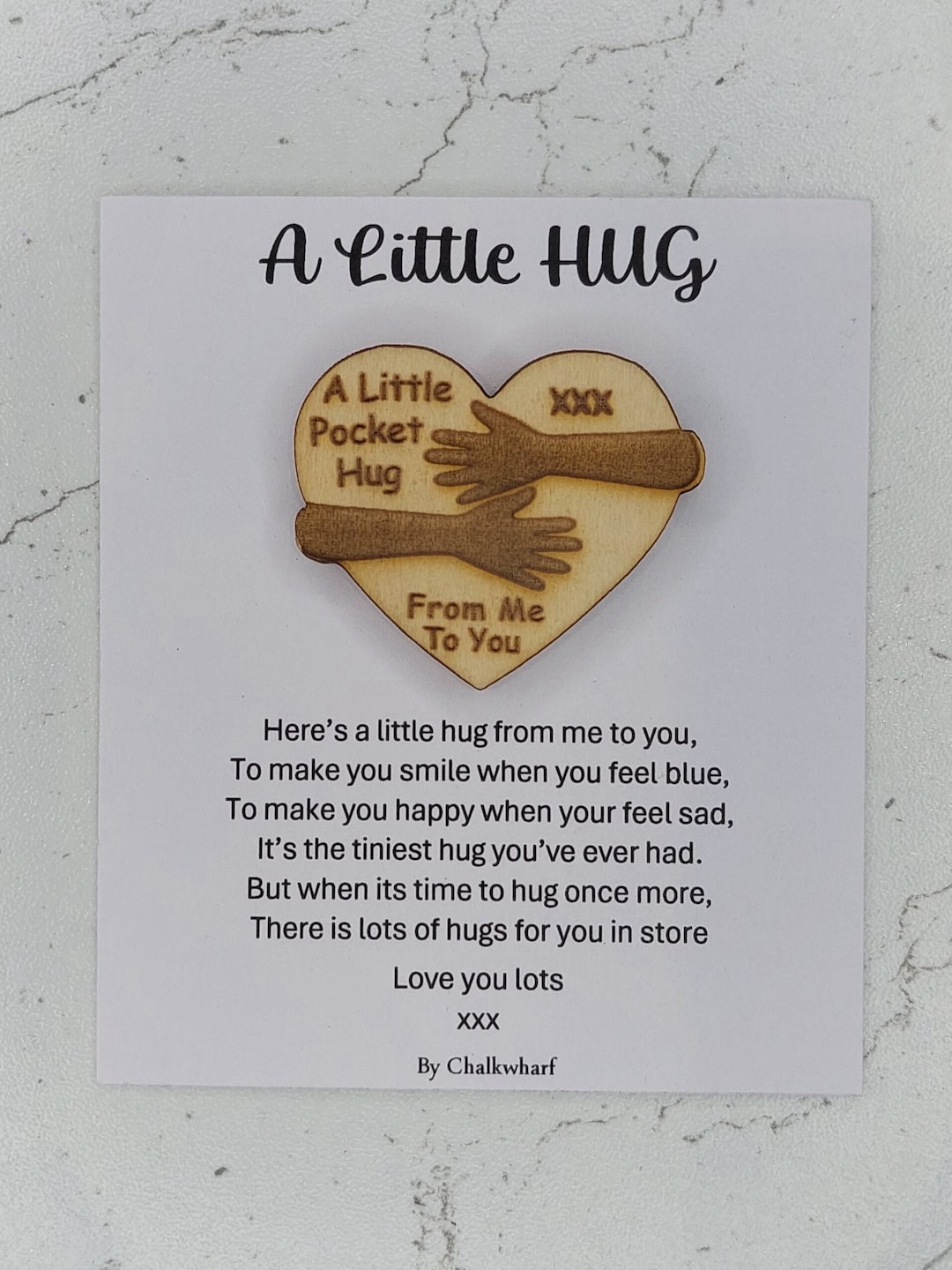 Little Love Hug, Wallet Hugs, Pocket Hug Token Love Gift, Thinking of ...