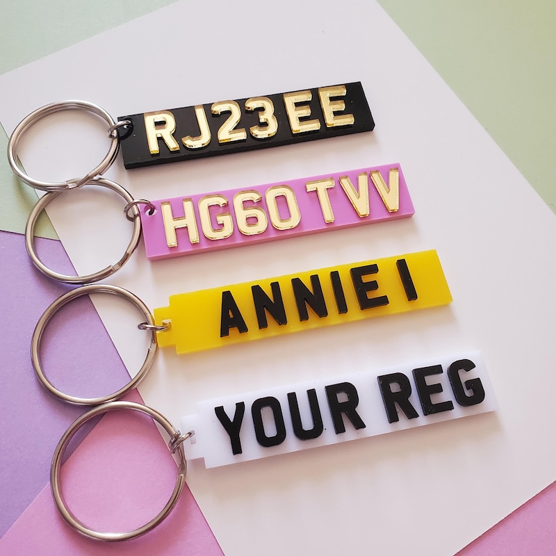 Number Plate Keyring - Etsy UK