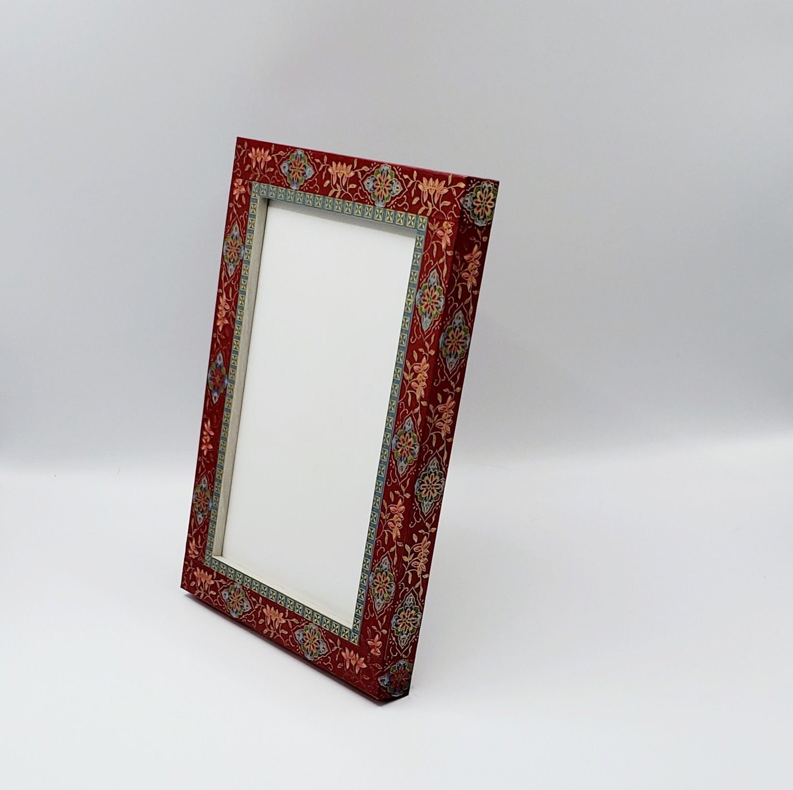 Materials 4x6 Floral decoupage picture frame Home & Hobby etna.com.pe