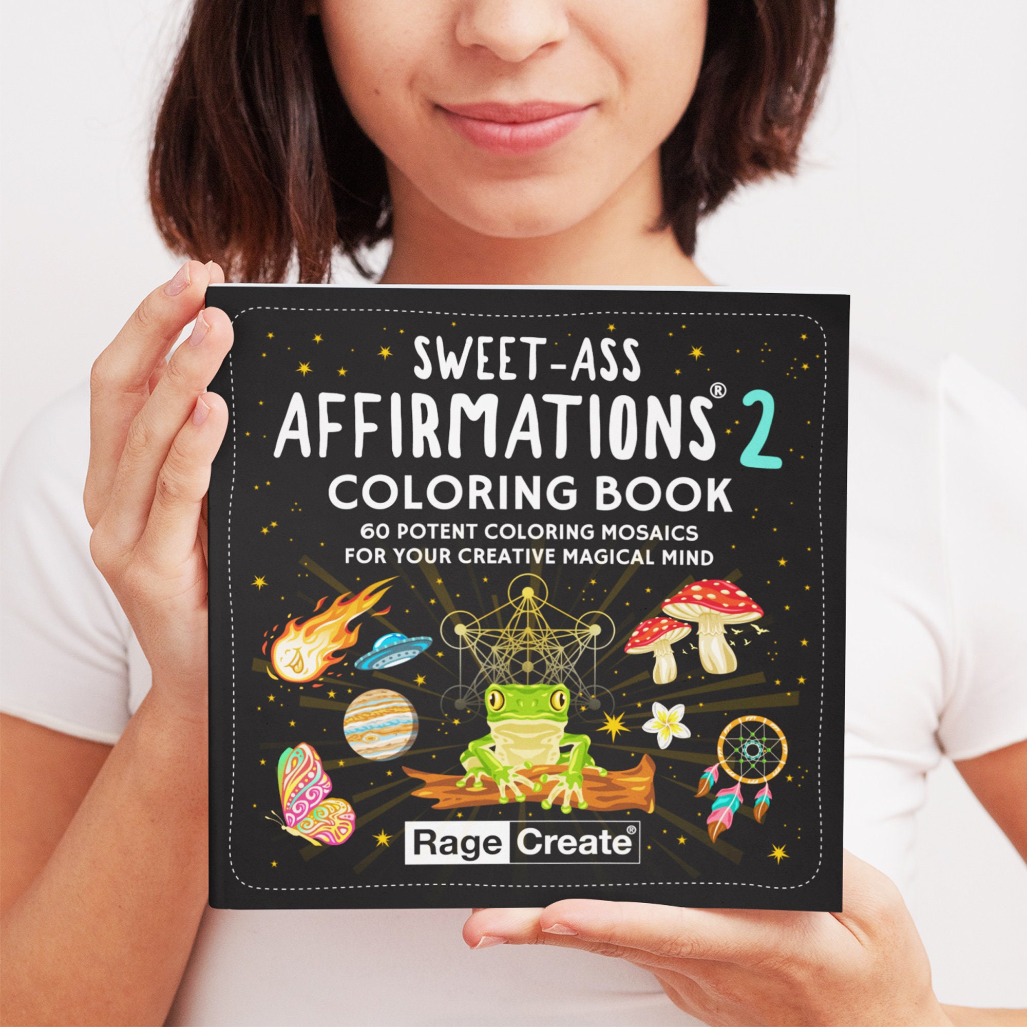 Sweet-ass Affirmations 2 Coloring Book, 60 Funny, Inspiring Coloring ...