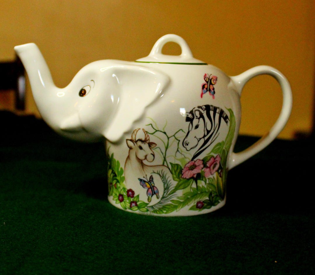 Retro 'jungle Fun' Elephant Teapot by Wade for Boots - Etsy