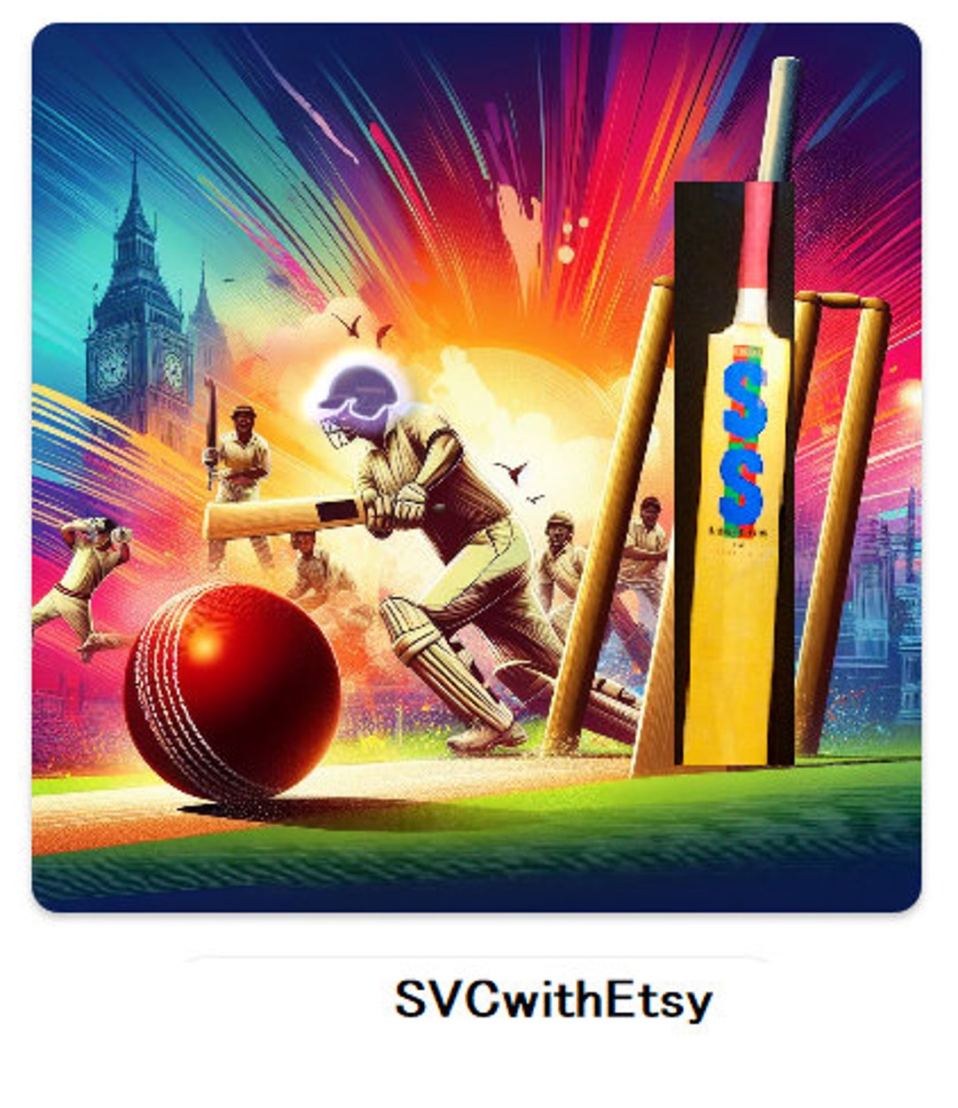 Vintage Stuart Surridge 'legend' Cricket Bat - Etsy