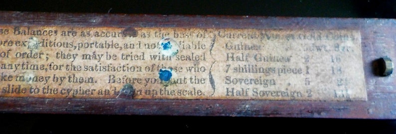 19th Century Mahogany Cased Folding Sovereign Scale Stamped by Stephen ...